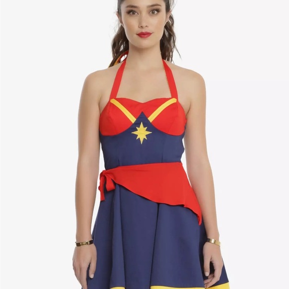 Her Universe | Dresses | Her Universe Captain Marvel Red And Blue ...